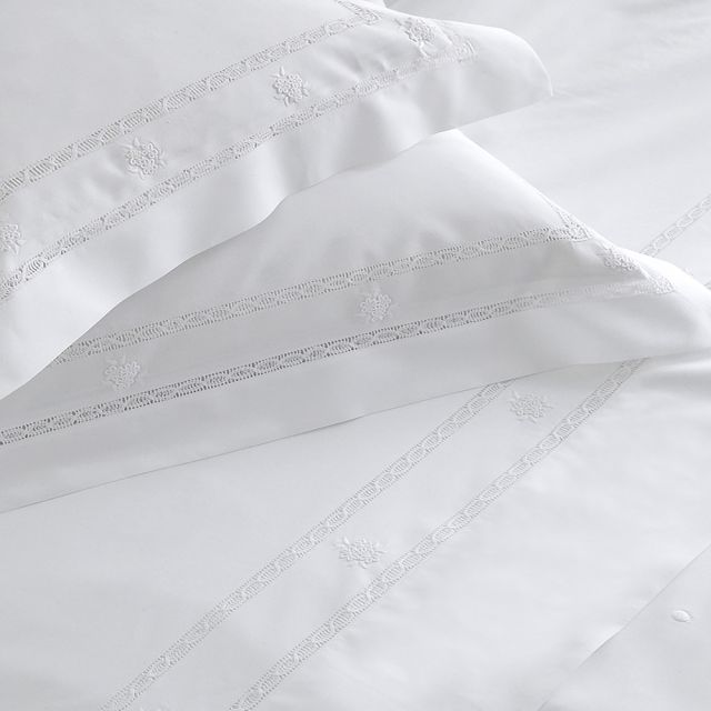 Whitework Embroidered Bed Linen