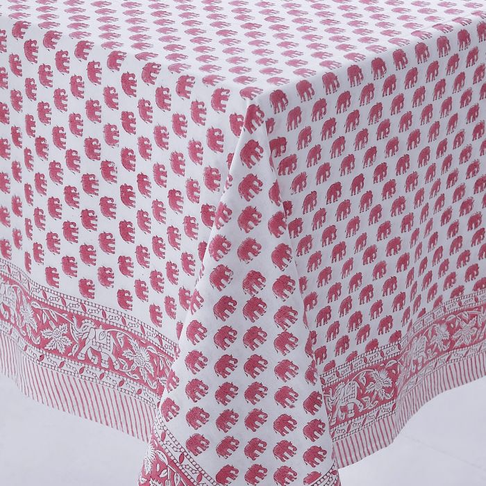 Hand Blocked Cotton Tablecloths - DINING